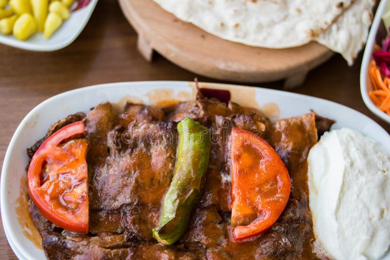 Iskender / Turkish Traditional Food Stock Image - Image of pepper ...