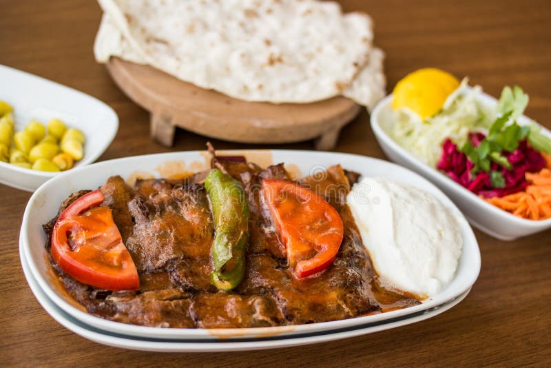 Iskender / Turkish Traditional Food Stock Photo - Image of dish, grill ...