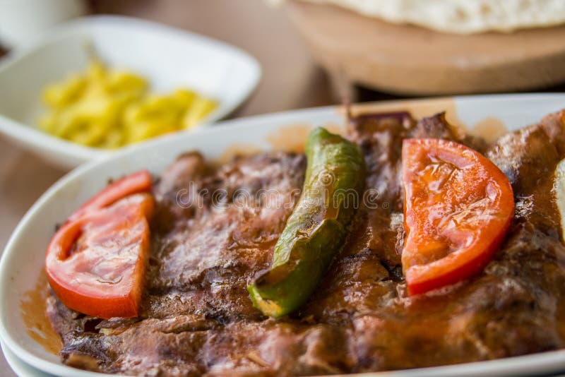 Iskender / Turkish Traditional Food Stock Image - Image of kebap ...
