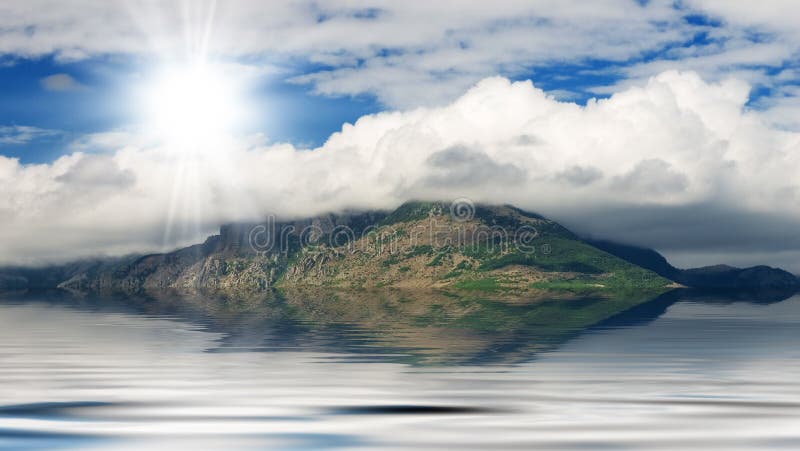 Isla imagen de archivo. Imagen de silencio, vacaciones - 4879403