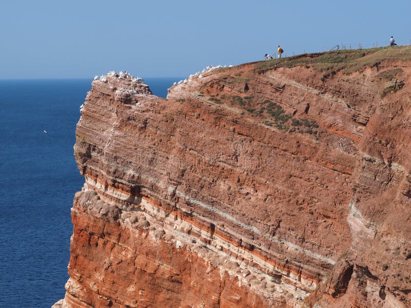Isla costera Helgoland foto de archivo. Imagen de agua - 88527028