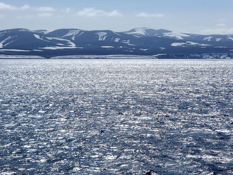 Isla De Bering El Mar De Bering, Comandante Islands Foto de archivo ...