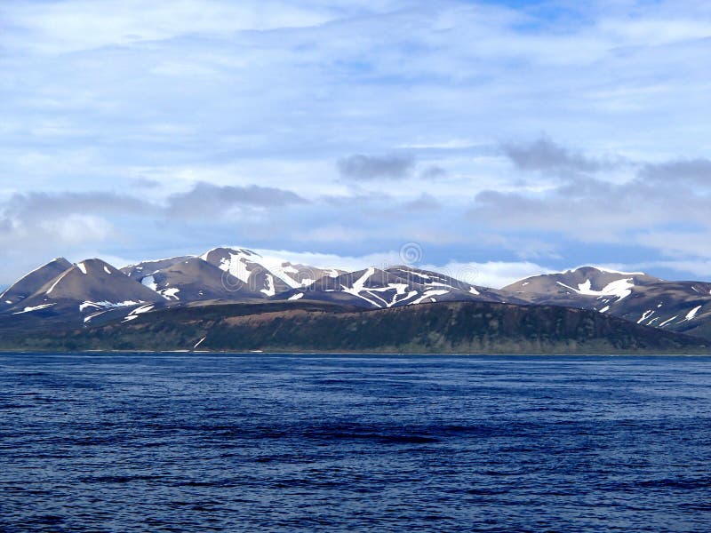Isla De Bering El Mar De Bering, Comandante Islands Imagen de archivo ...
