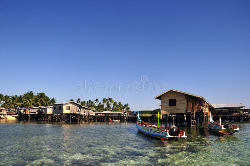 Isla De Mabul, Semporna, Sabah Foto de archivo - Imagen de verano ...