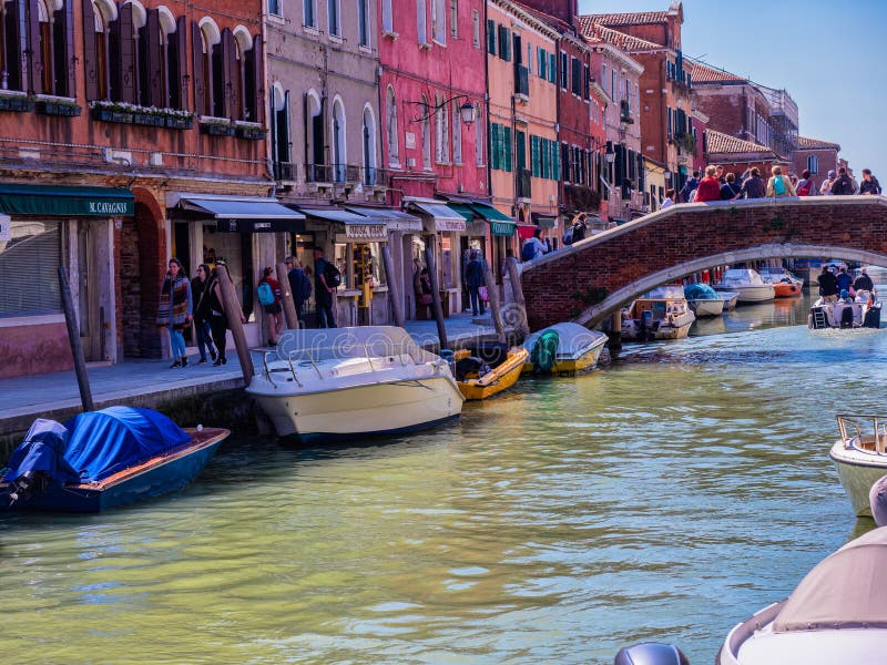 ISLA De MURANO - ITALIA Abril De 2018 Imagen de archivo editorial ...