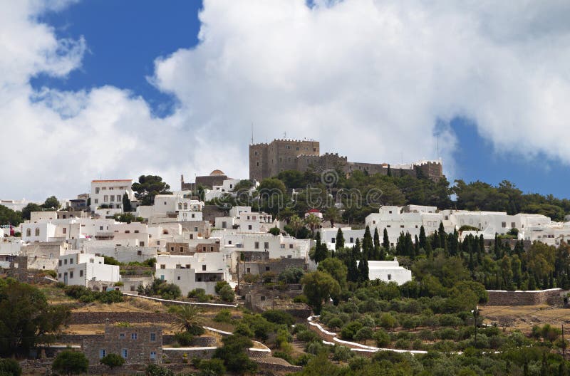 Isla de Patmos en Grecia foto de archivo. Imagen de lugar - 41753592