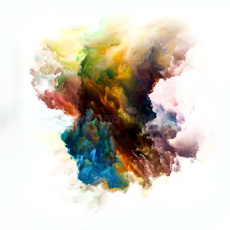 Isla De La Pintura Del Color Stock de ilustración - Ilustración de ...