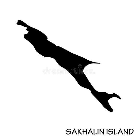 Isla De Sajalín En El Vector Ilustración del Vector - Ilustración de ...
