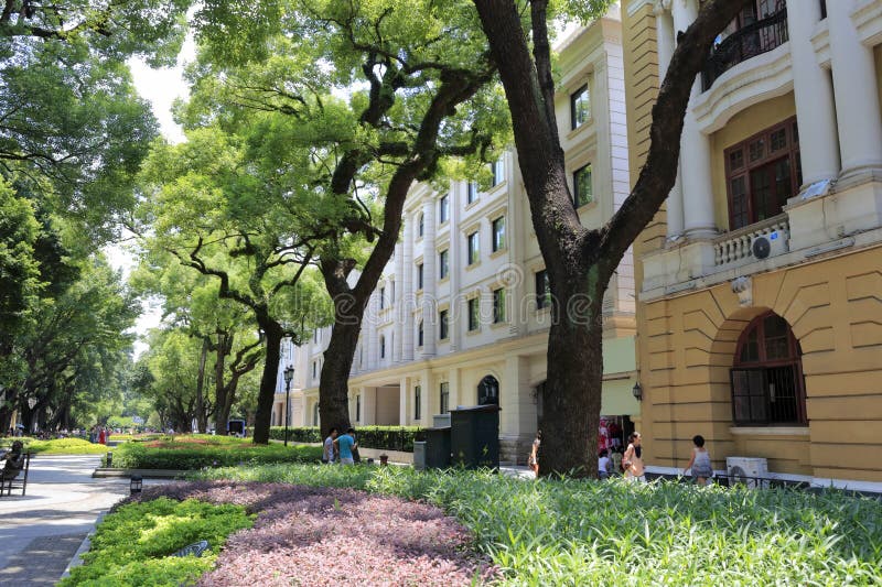 Arquitectura Histórica Guangzhou China De La Isla De Shamian Foto ...