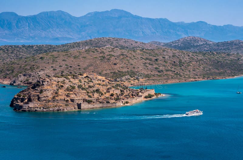 Isla De Spinalonga, Creta, Grecia Imagen de archivo - Imagen de creta ...