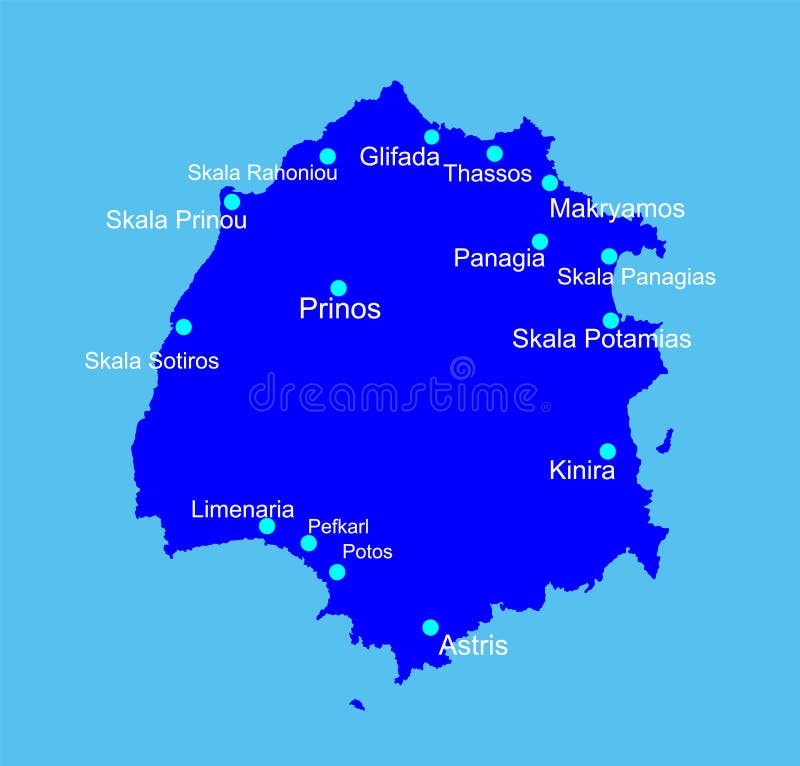 Isla De Rodas En Grecia Contorno De Línea De Mapa Vectorial Ilustración ...