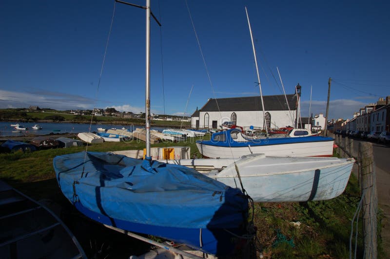 Isla Del Pueblo Pesquero De Whithorn Imagen de archivo editorial ...
