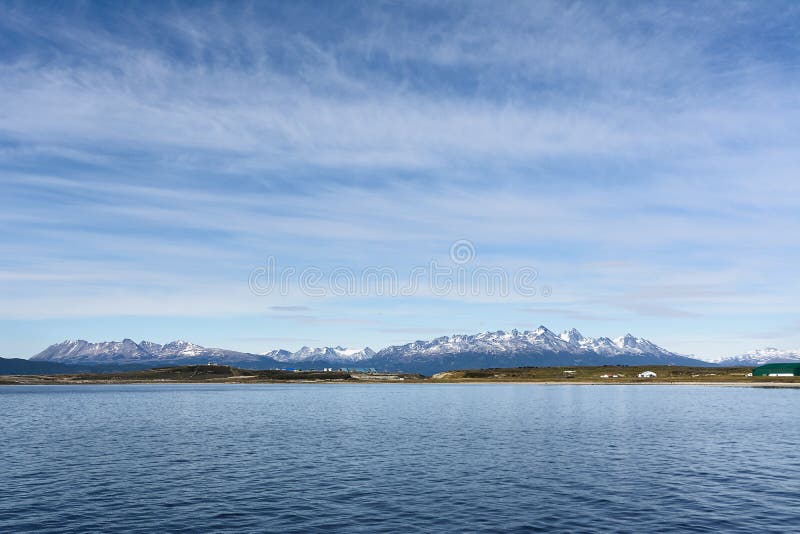 Isla Gordon Visto De Chanel Del Beagle Imagen de archivo - Imagen de ...