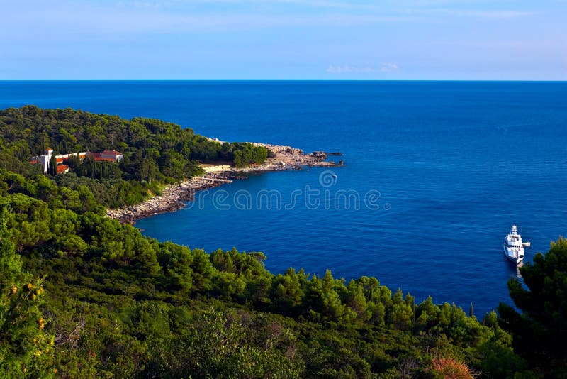 Isla Lokrum imagen de archivo. Imagen de dubrovnik, herencia - 11394241