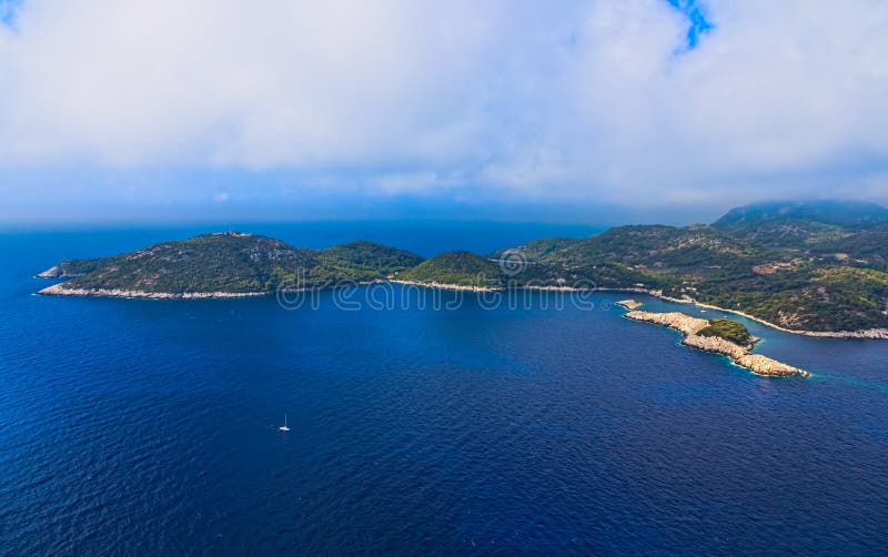 Isla Mljet imagen de archivo. Imagen de hermoso, apacible - 27098991