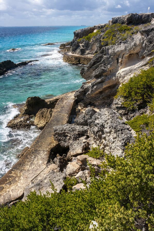 Isla Mujeres Punta Sur stock photo. Image of ocean, coastline - 275490844