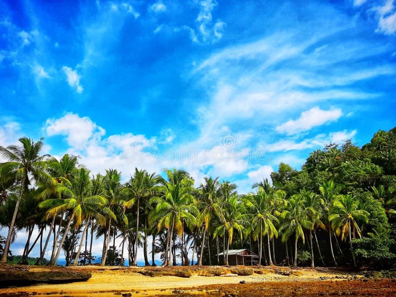 Isla seca imagen de archivo. Imagen de costa, playa - 208456225