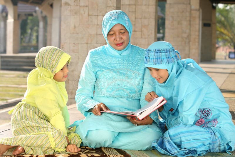 Islam Family stock image. Image of outdoor, cute, nice - 7001619