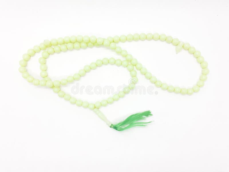 Islam Religious Praying Beads Rope in White Isolated Background 10 ...