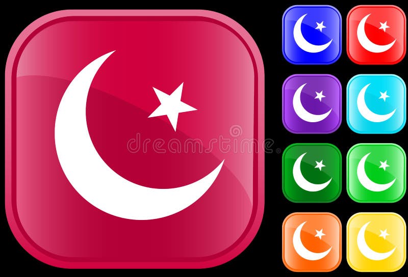 Islam symbol stock vector. Illustration of islam, internet - 5199257