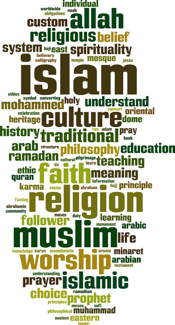Islam word cloud stock vector. Illustration of mosque - 162091265