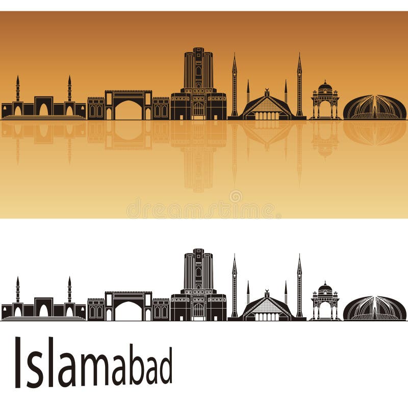Islamabad Skyline Silhouette. Stock Vector - Illustration of tourism ...