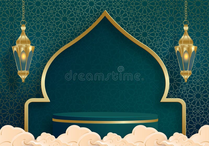 Islamic Stage Background Stock Illustrations – 2,013 Islamic Stage ...