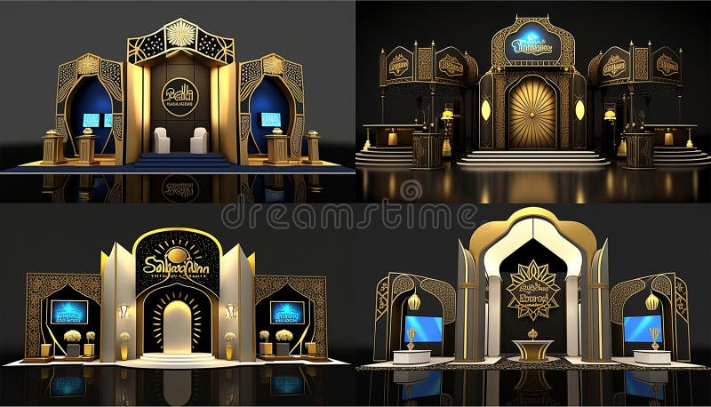 Arabian Islamic Banner Background Template Element Design Illustration ...