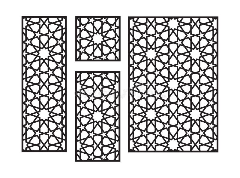 Islamic Arabic Cnc Laser Pattern. Decorative Panel, Screen,wall. Vector ...