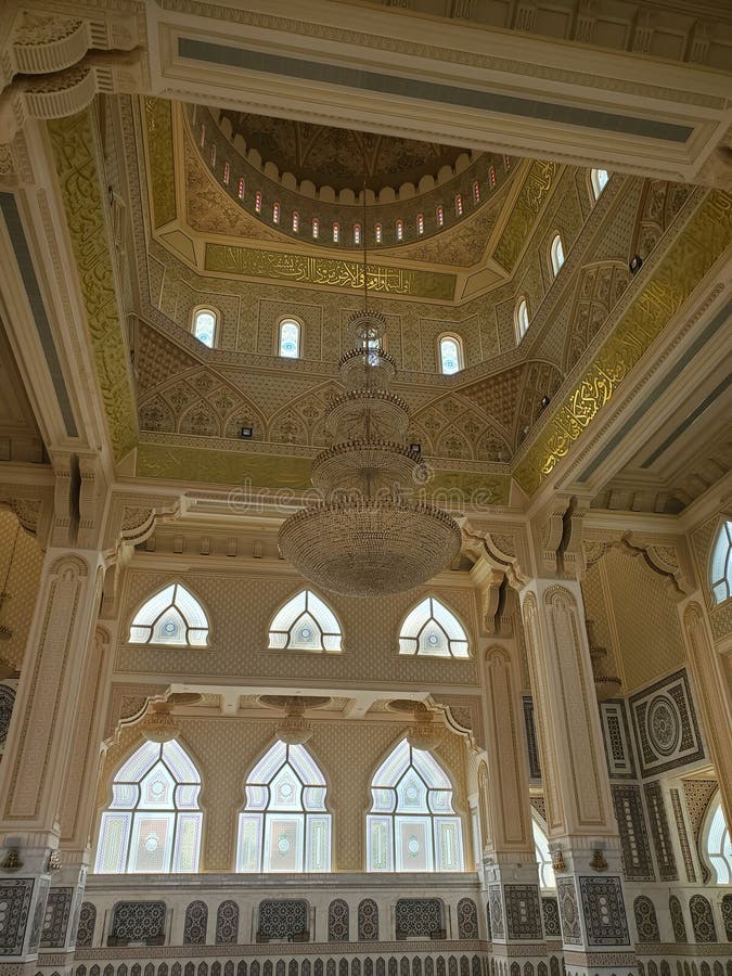 Islamic Architecture of Mosque in Muscat, Oman Stock Photo - Image of ...
