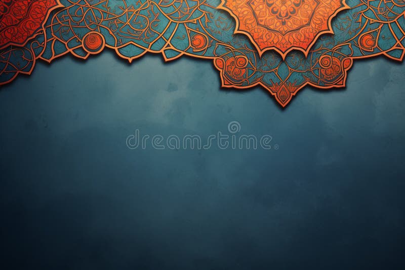 Islamic Art Background with Copy Space Stock Illustration ...