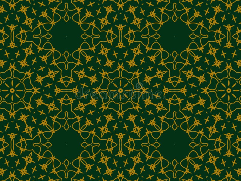 Islamic Art Pattern and Geometric Background Stock Illustration ...