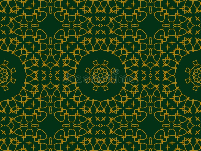 Islamic Art Pattern and Geometric Background Stock Illustration ...