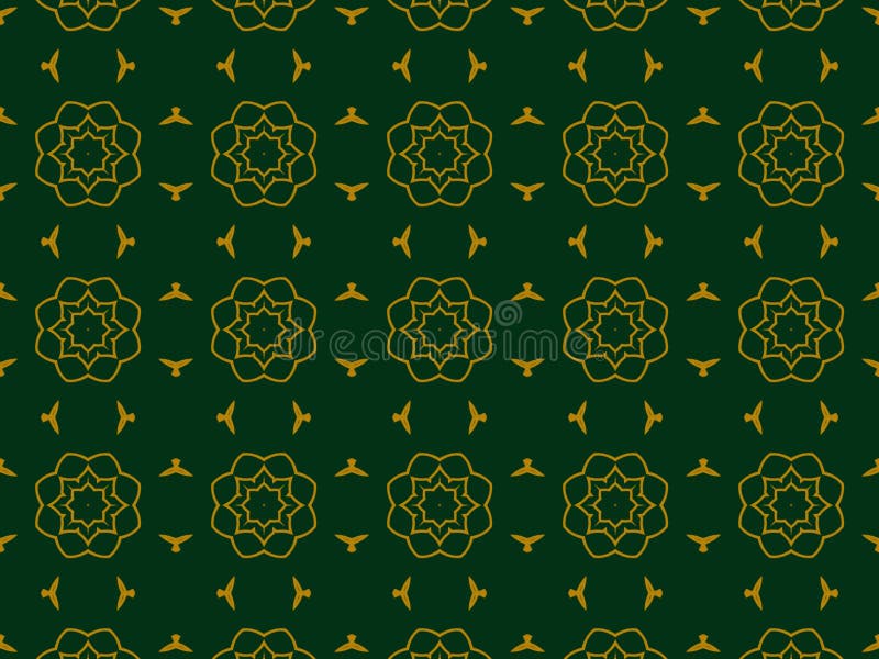 Islamic Art Pattern and Geometric Background Stock Illustration ...