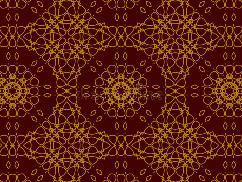 Islamic Art Pattern and Geometric Background Stock Illustration ...