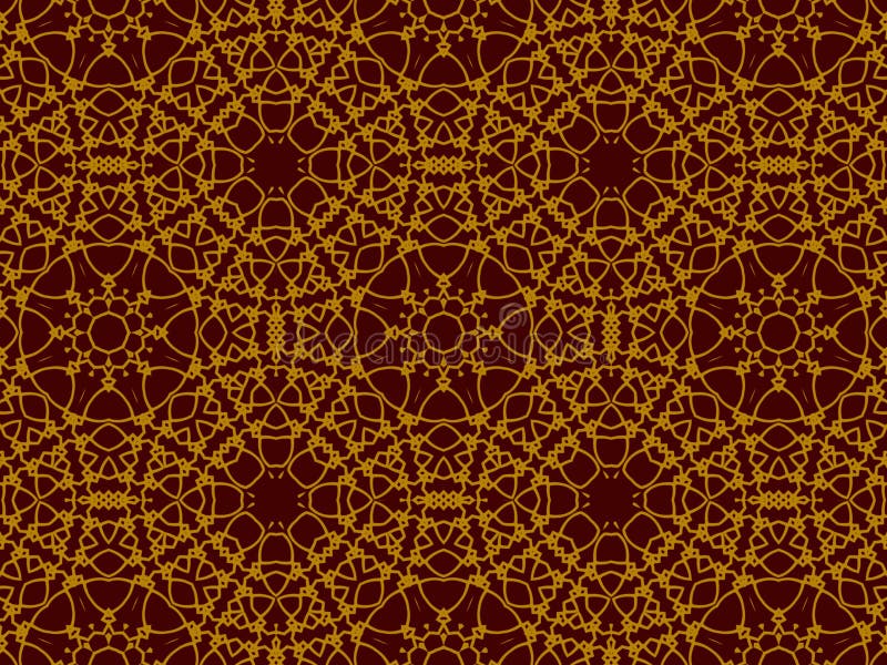 Islamic Art Pattern and Geometric Background Stock Illustration ...