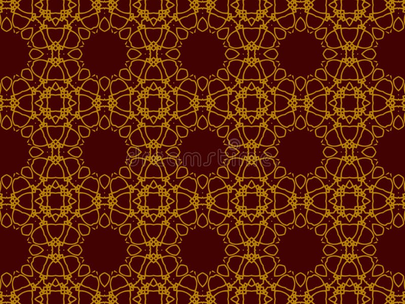 Islamic Art Pattern and Geometric Background Stock Illustration ...