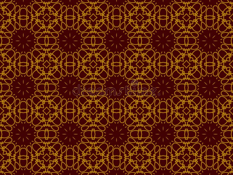 Islamic Art Pattern and Geometric Background Stock Illustration ...