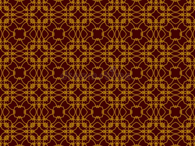 Islamic Art Pattern and Geometric Background Stock Illustration ...