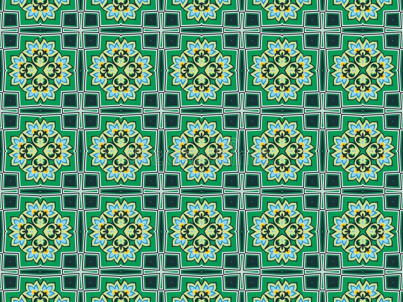 Islamic Art Pattern and Geometric Background Stock Illustration ...