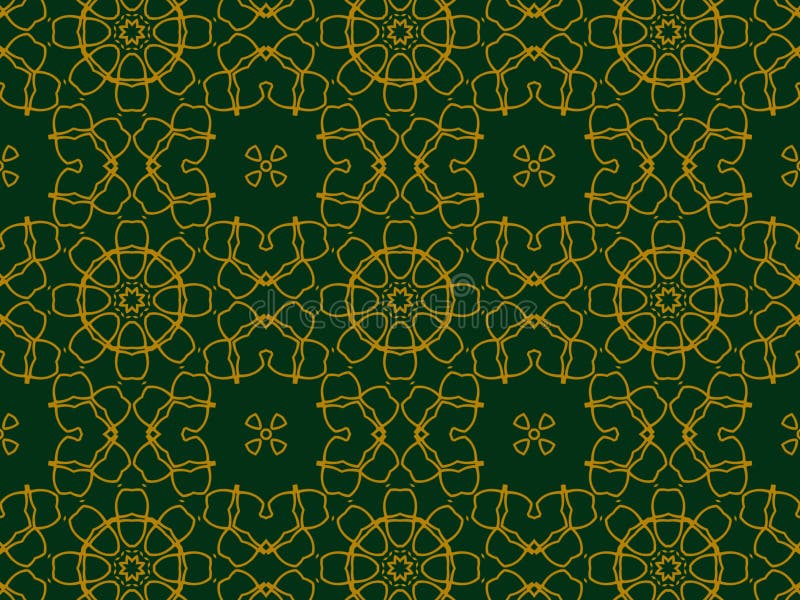 Islamic Art Pattern and Geometric Background Stock Illustration ...