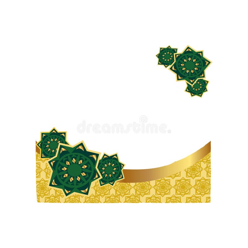 Islamic Background Border Frame Free Vector Illustration Stock Vector ...