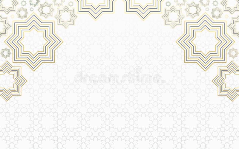 Islamic Background Design Vector Golden Pattern Stock Vector ...