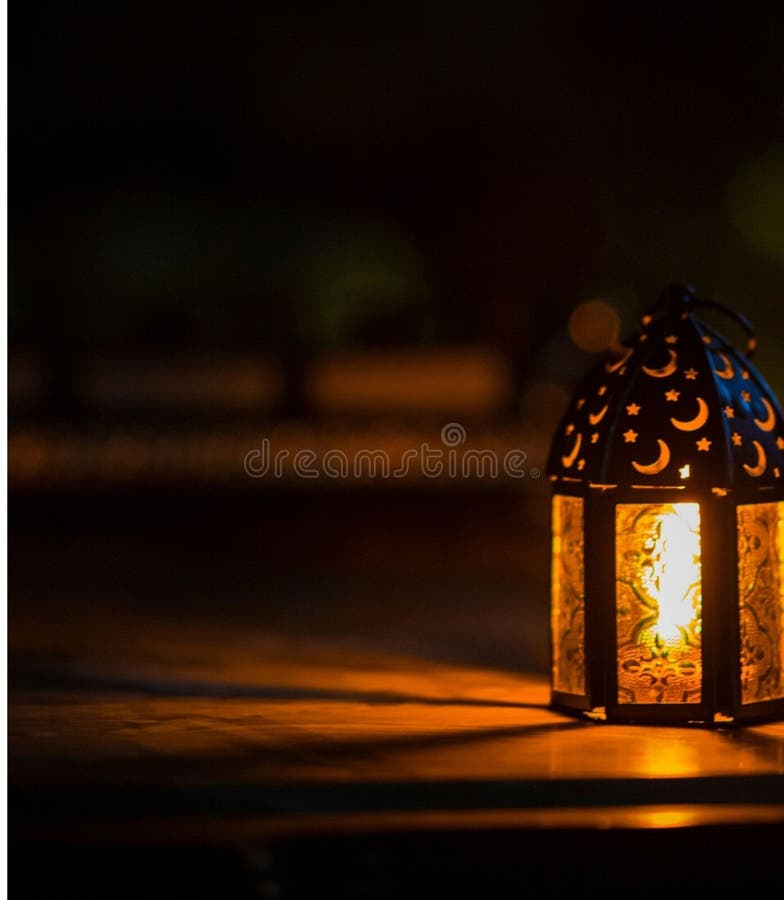 Islamic Background Lantern Islamic Colorful Brighten Lantern Stock ...