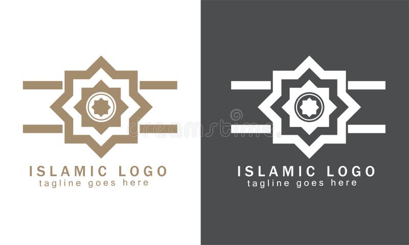 Islamic Badge Vector Logo Template Luxury Design Stock Vector ...
