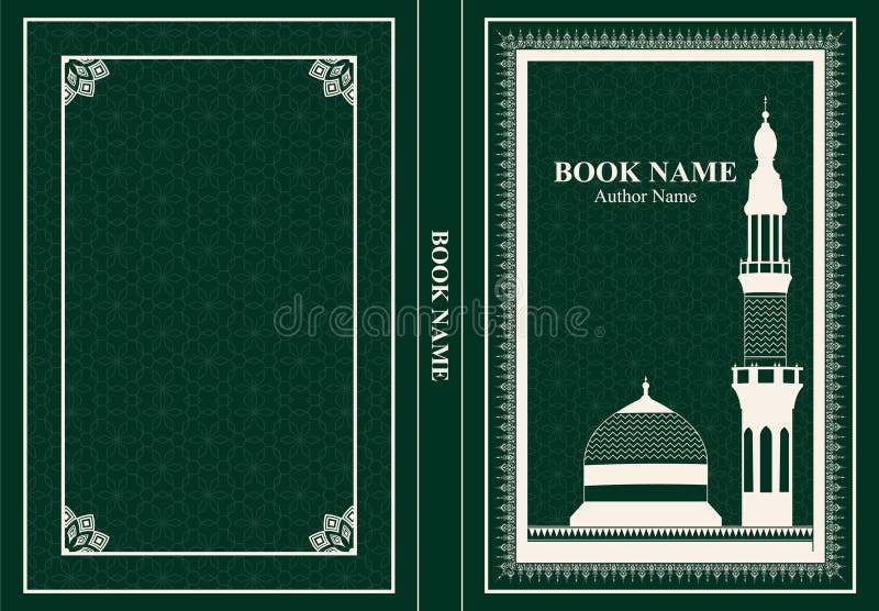 Islamic Book Cover Design, Arabic Book Cover Editable Vector Stock ...