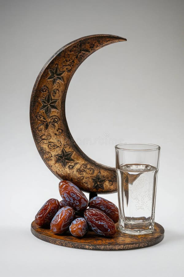 Islamic Breakfast: Dates and Water Stock Photo - Image of ceremony ...