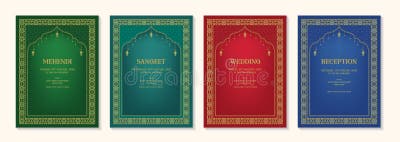 Islamic Card Design stock vector. Illustration of text - 342127339