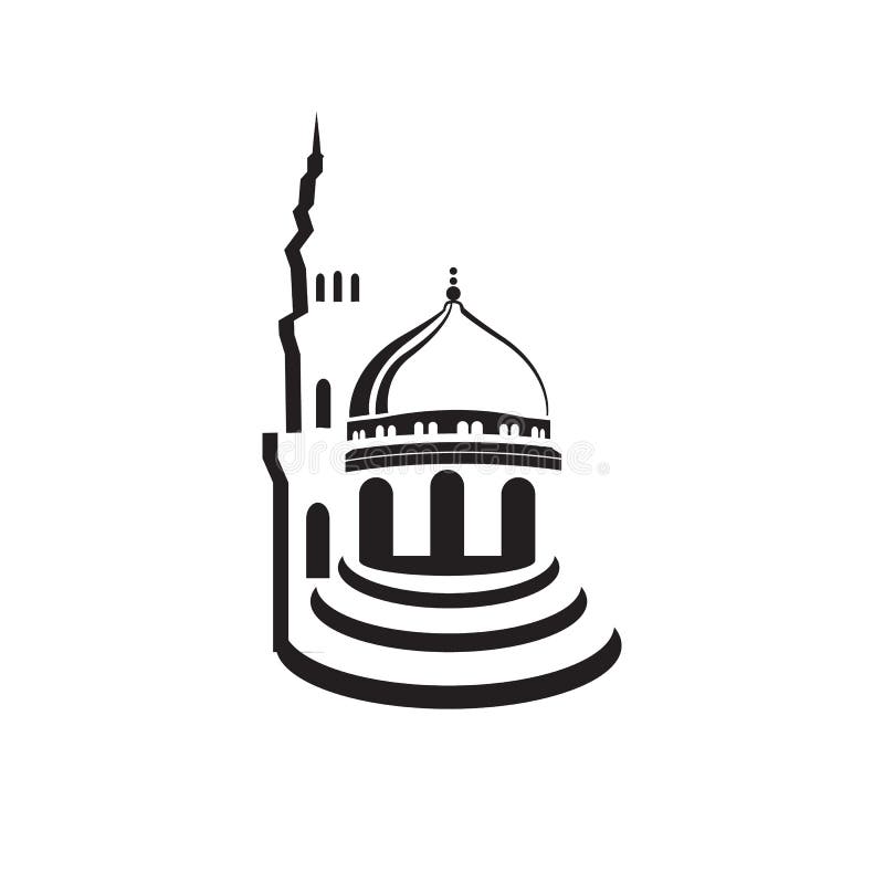 Islamic Center Building Moslem Center Mosque Logo Design Graphic ...