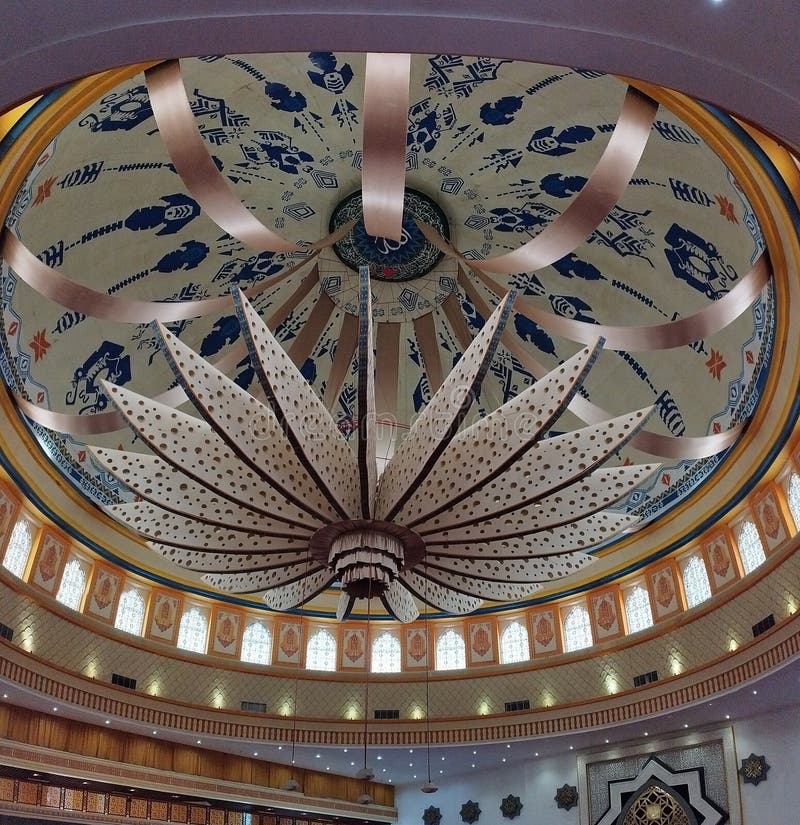 Islamic center Lombok stock image. Image of flooring - 272513023